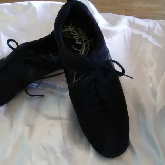 Coach | Shoes | Coach Signature Navy Tennis Shoes | Poshmark